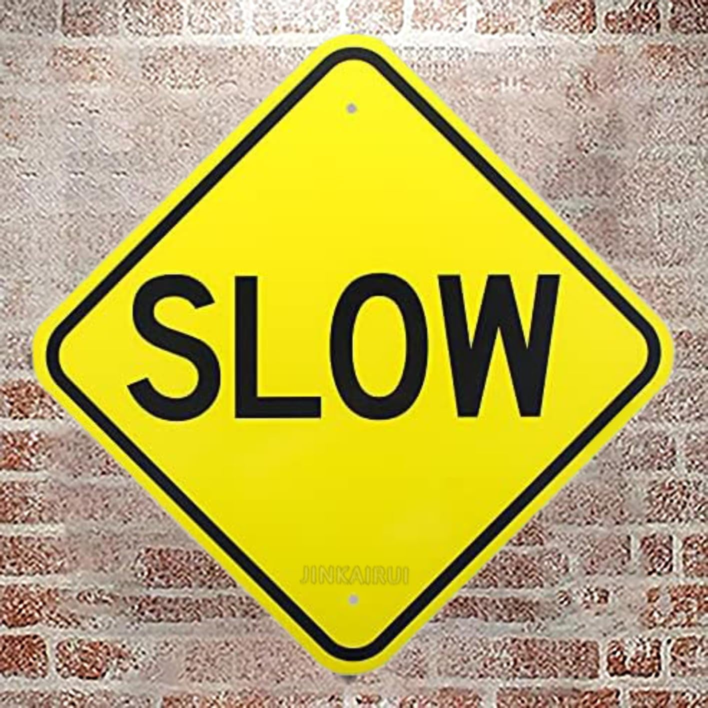 Slow Sign ?- 12"x 12" - .040 Aluminum Reflective Sign Rust Free ...