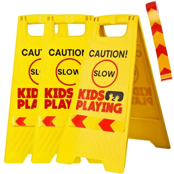 Slow Sign for Kids - Children at Play Safety Signs Bundle - Slow Kids ...