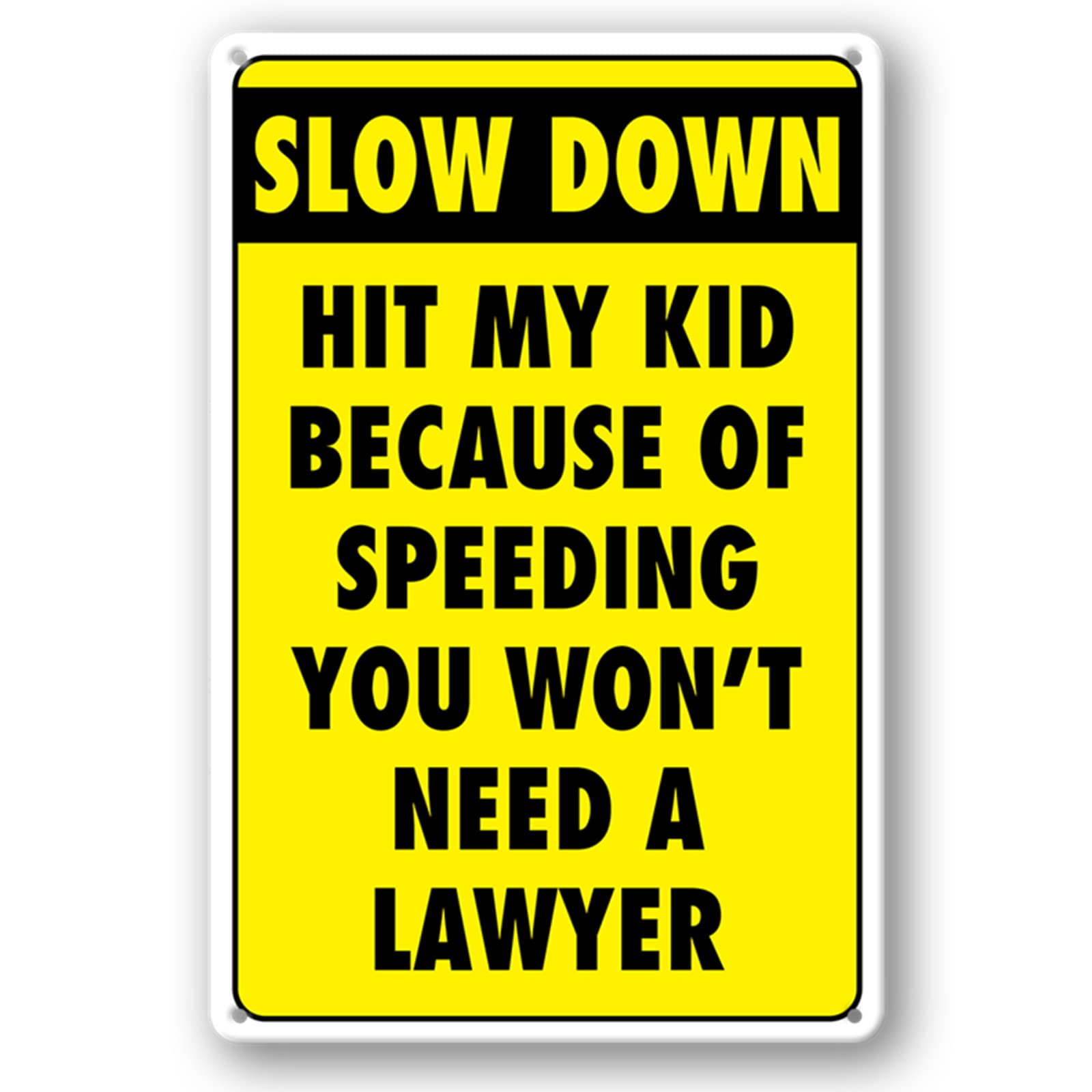 Slow Down Signs Children and Kids Play For Street Caution Warning Kids ...