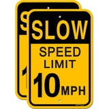 Speed Limit Sign Speed Limit 10 MPH Outdoor Metal Sign - Weather ...