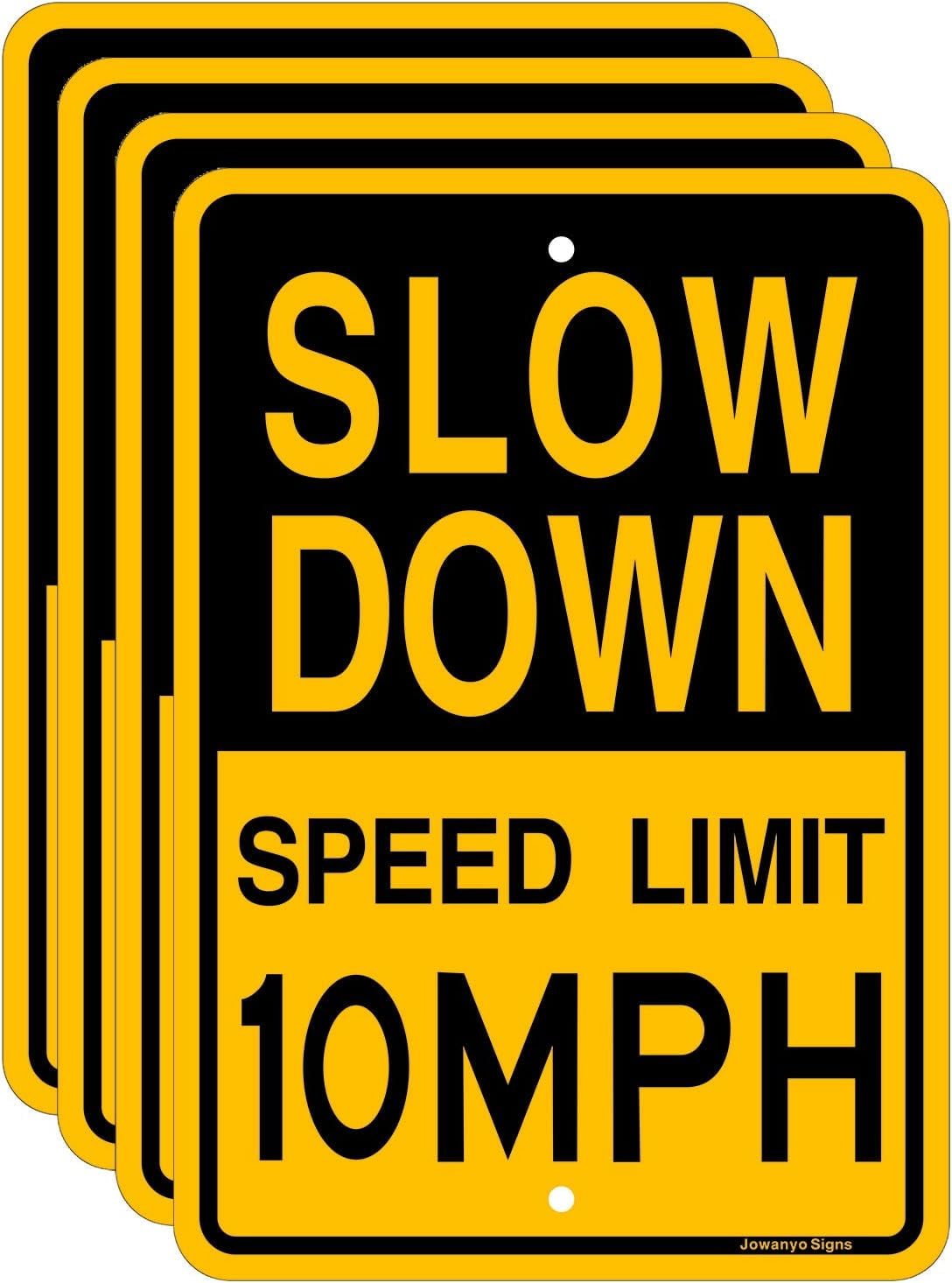 Slow Down Speed Limit 10 MPH Sign,Traffic Sign,17 x 12 inches ...