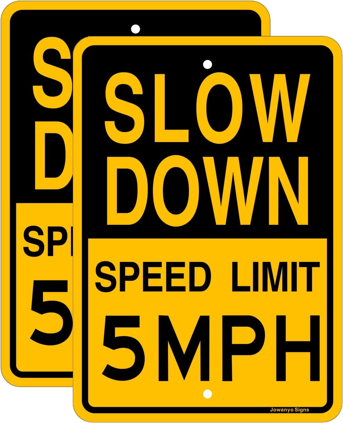 Slow Down Speed Limit 5 MPH Sign,Traffic Sign,17 x 12 inches,Reflective ...