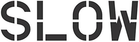 Slow Stencil | 24 inch Letters | 125 mil Contractor Grade | Paint ...