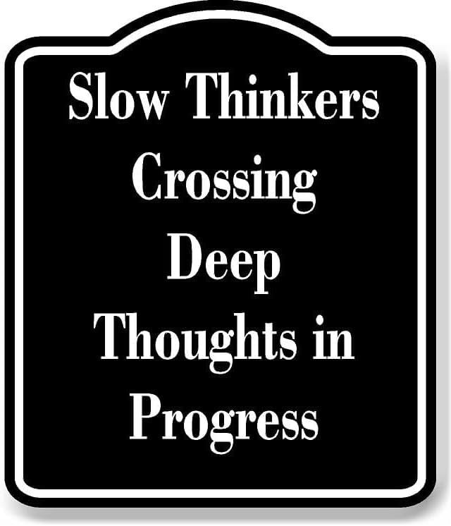 Slow Thinkers Crossing Brain Cells on a Picnic Nap BLACK Aluminum ...