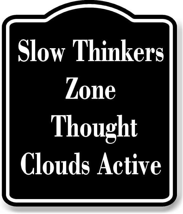 Slow Thinkers Zone Brain Cells on a Seaside Stroll BLACK Aluminum ...