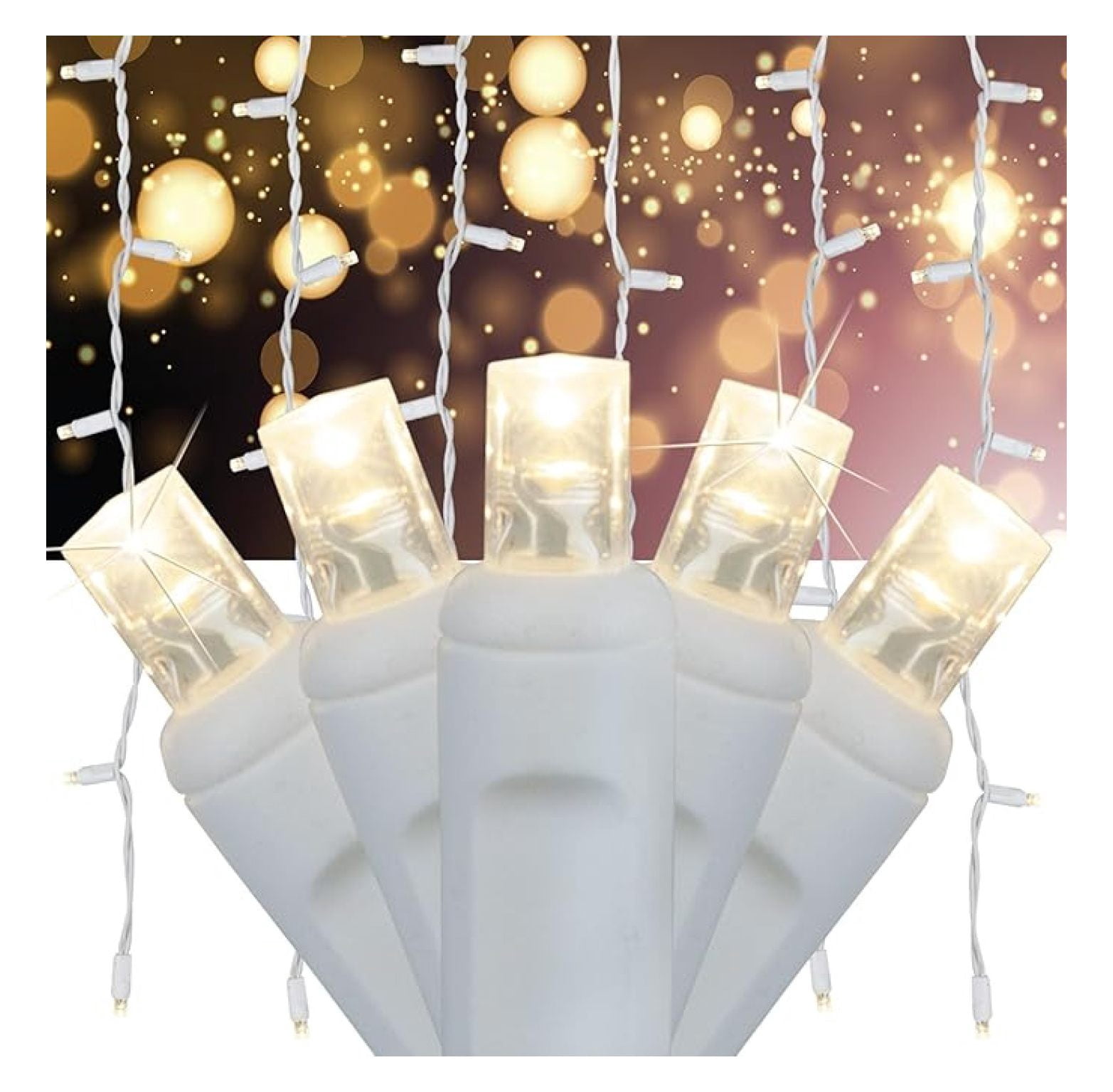 Slow Twinkling Christmas Lights, Soft Twinkle String Lights Pulsing ...