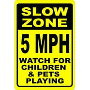 GoSports Neon Children's Slow Down Man! High Visibility Street Safety ...
