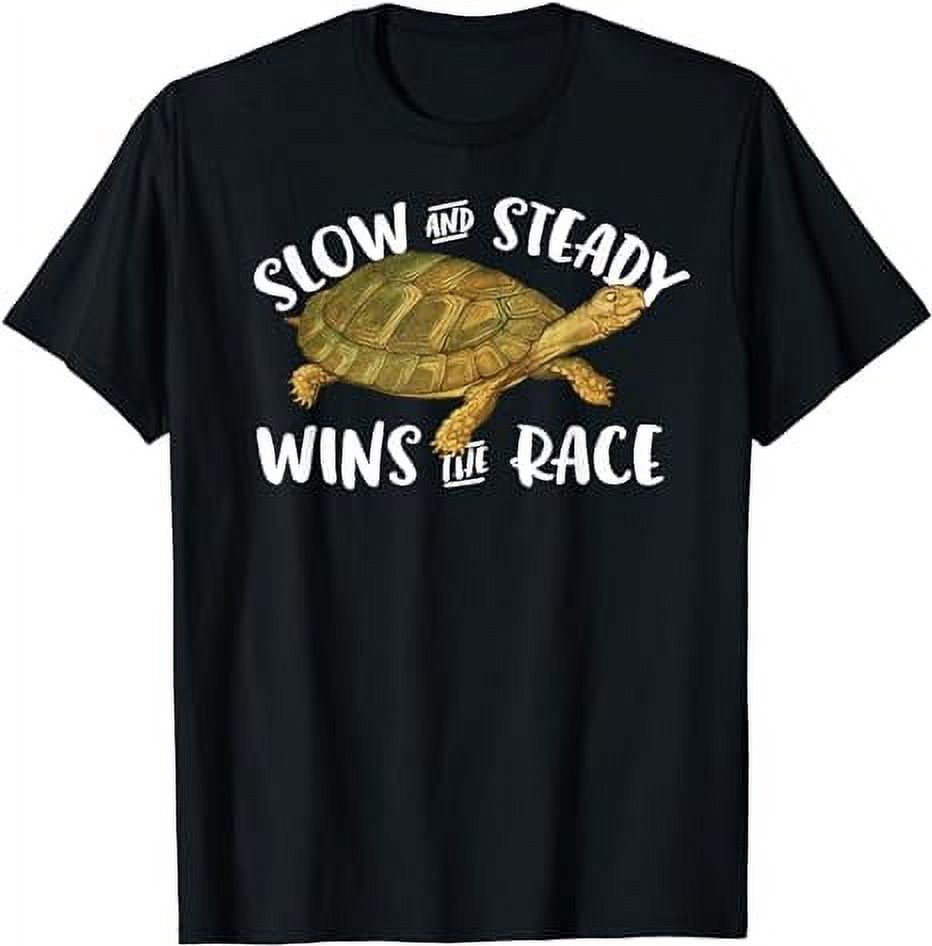 Slow and Steady Wins the Race Tortoise and the Hare Fable T-Shirt ...