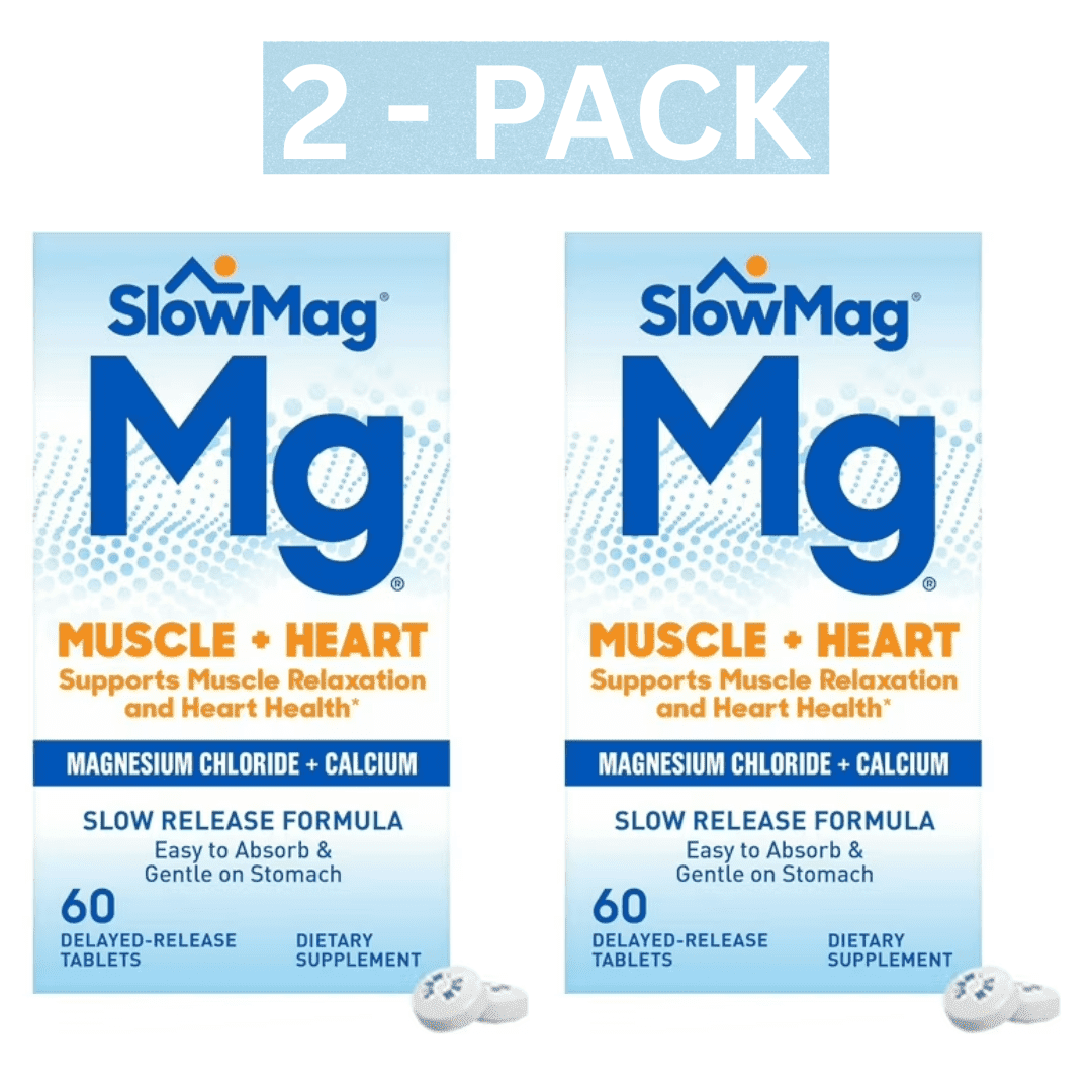 SlowMag Muscle + Heart Magnesium Chloride with Calcium Supplement to ...