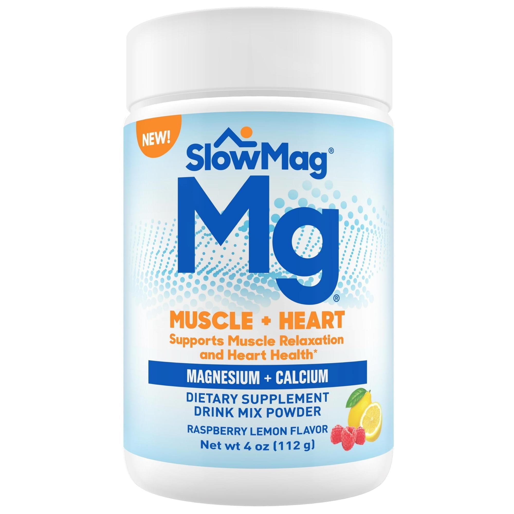 SlowMagr Magnesium Powder Magnesium Plus Calcium Supplement Drink Mix ...