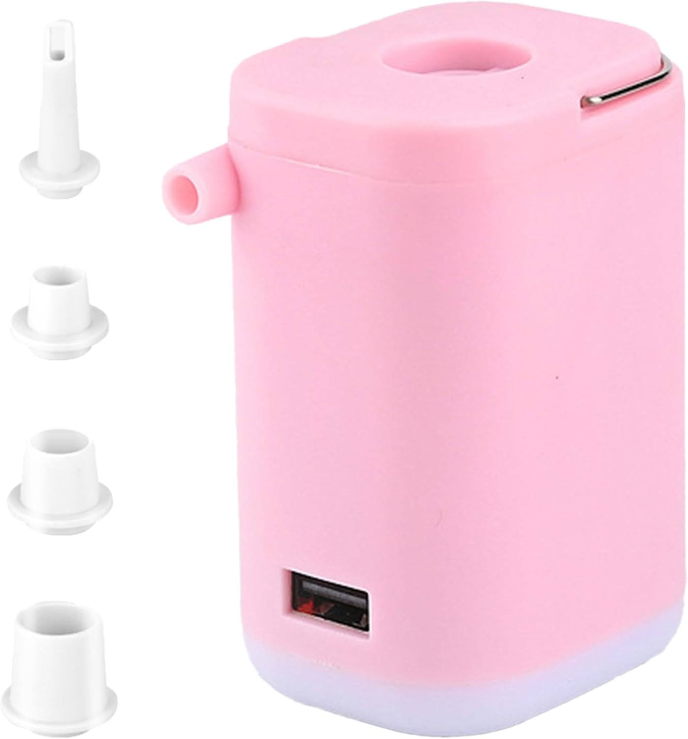 Slowowing Mini Air Pump, Mini Portable Air Pump with Light, 4 in 1Tiny ...