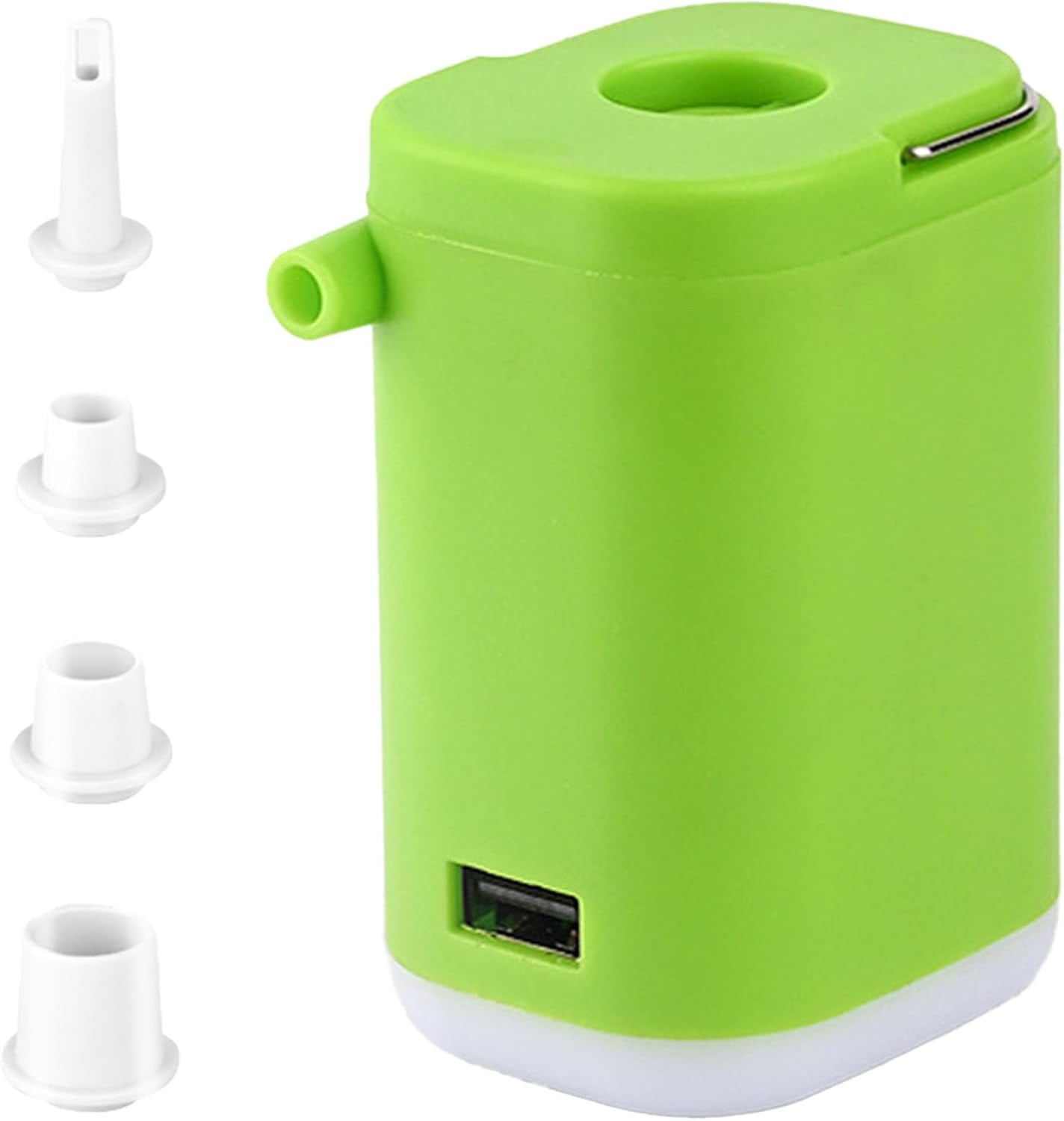 Slowowing Mini Air Pump, Mini Portable Air Pump with Light, 4 in 1Tiny ...