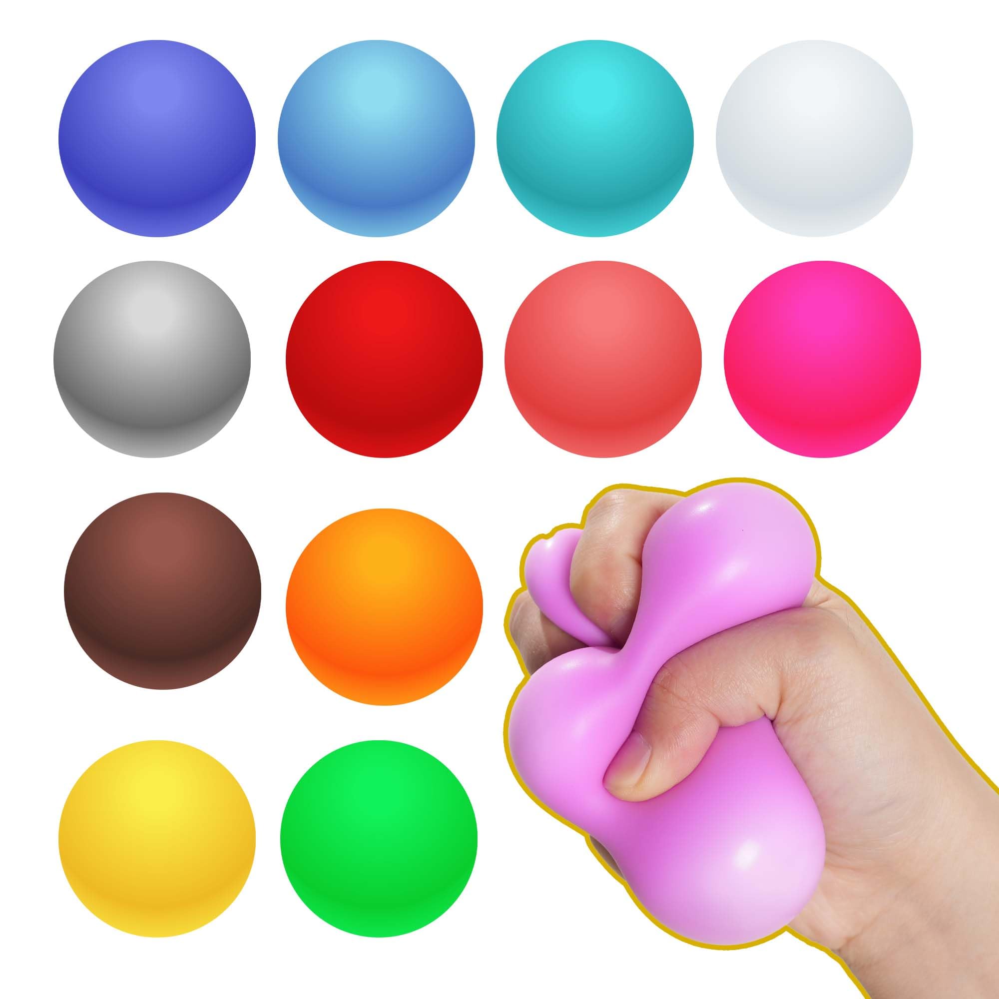 Slowrising Stress Balls 12 Packs Sensory Balls with Moderate Resistance ...