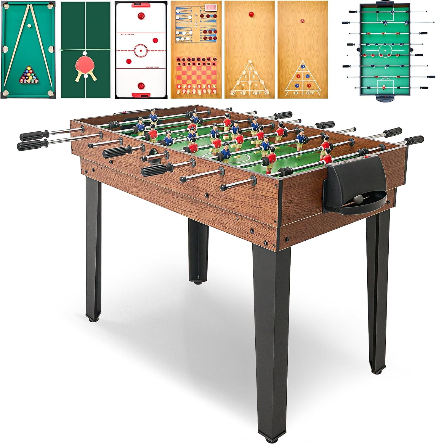 Slsy 12 in-1 Combo Game Table Set - 2x4ft Multi Game Table,Football ...