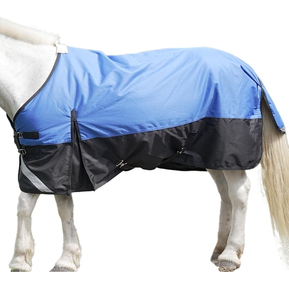 Slsy 1200D Rip-Stop Turnout Horse Blanket for Real Horses, Waterproof ...
