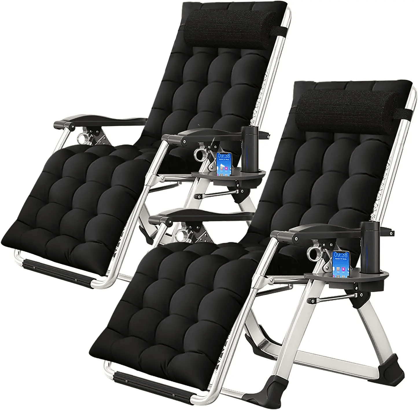 Slsy Zero Gravity Chair, Set of 2 Folding Reclining Lounge Chair with ...