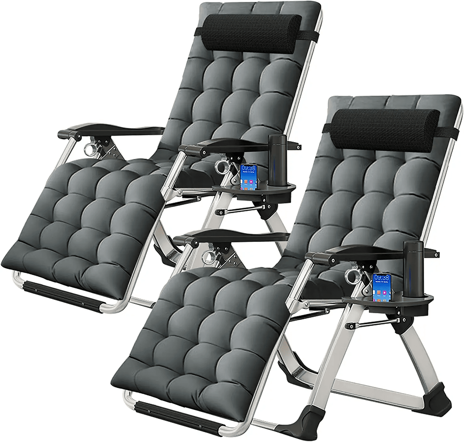 Slsy Recliner, Adjustable Folding Lounge Chair, 440lbs, Indoor Outdoor ...