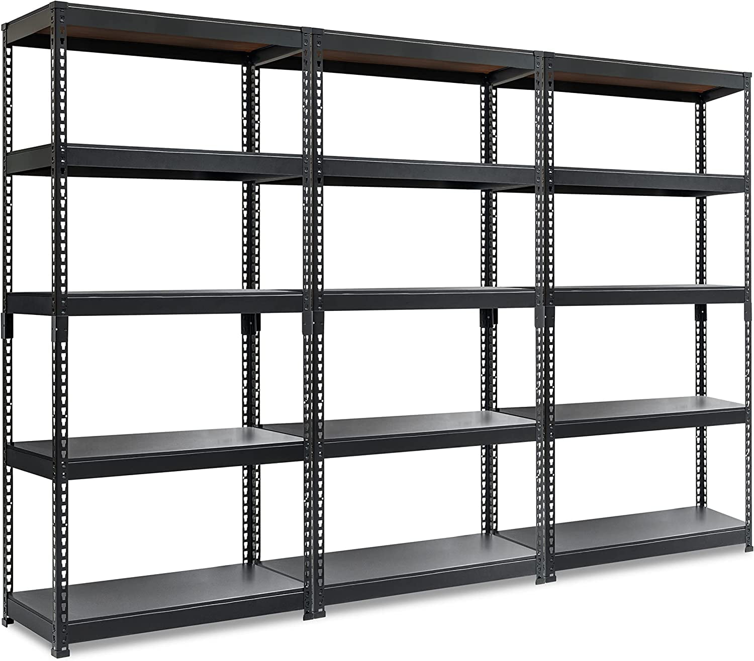 Slsy 3 Pack 72"H x 36"W x 18"D Garage Shelving, Heavy Duty Steel ...