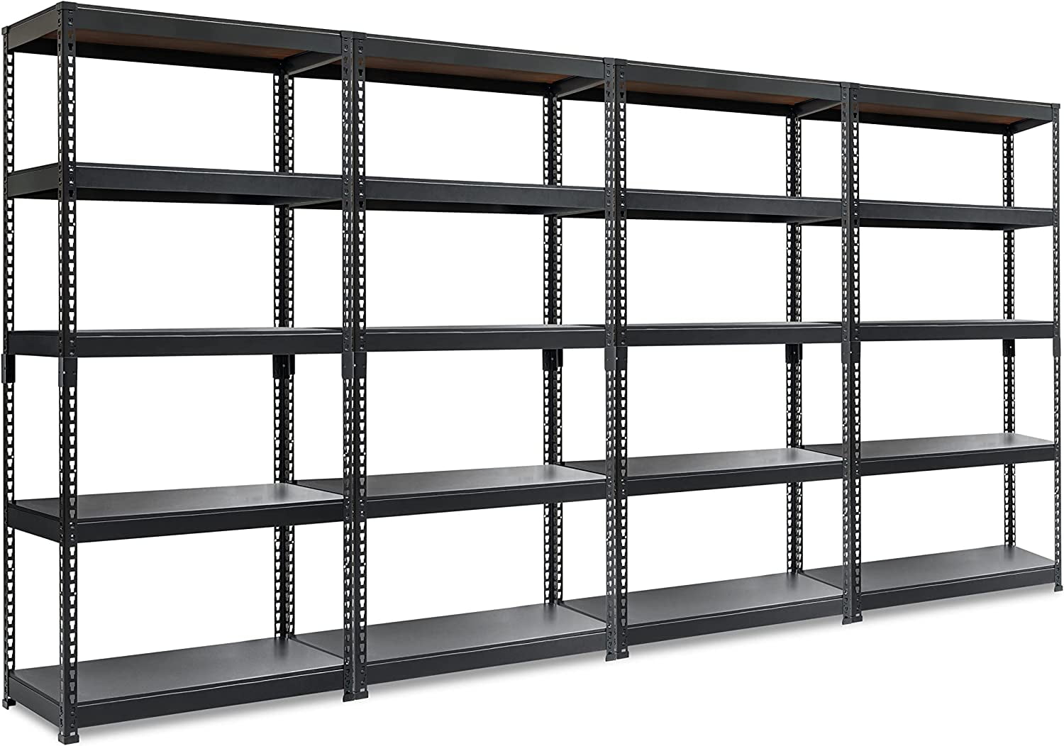 Slsy 4 Pack 72"H x 36"W x 18"D Garage Shelving, Heavy Duty Steel ...