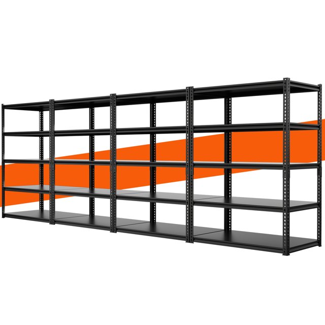Slsy 4 Pack 72"H x 36"W x 18"D Garage Shelving, Heavy Duty Steel ...