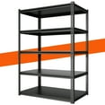 Slsy 5 Tier Storage Shelves, 72"H x 36"W x 18"D Heavy Duty Metal ...