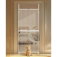 Slsy 75 Inch Extra Tall Pet Gate, 29.5-32 Inch Adjustable Wide, Walk ...