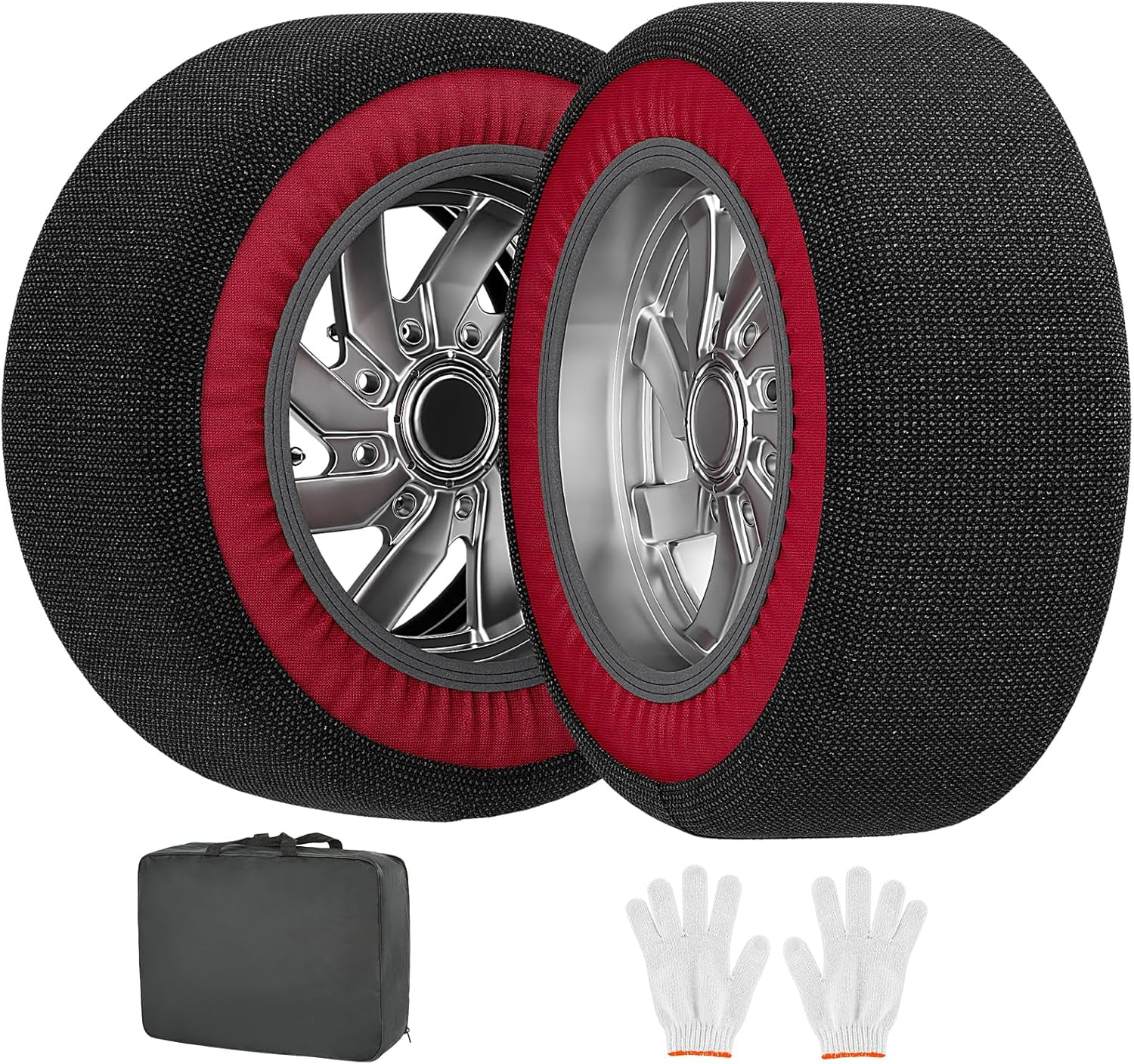 Slsy Automotive Snow Socks for Tires, Antiskid Tire Socks for Winter ...