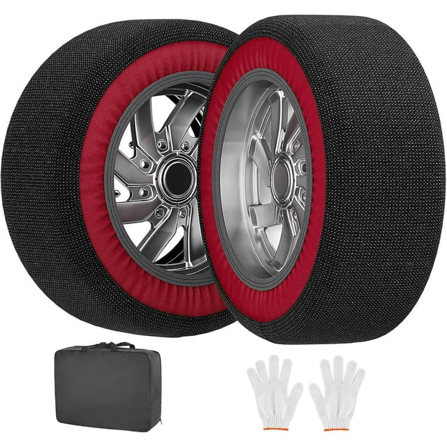 Slsy Automotive Snow Socks for Tires, Antiskid Tire Socks for Winter ...
