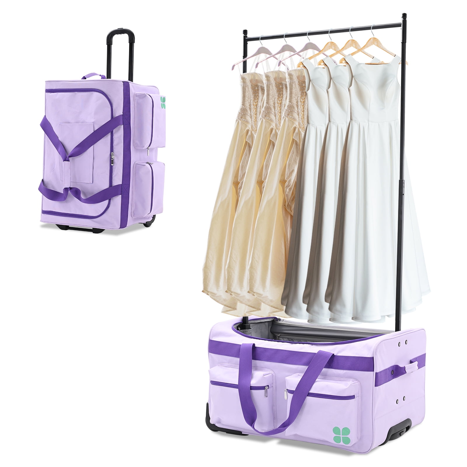 Slsy Dance Bag With Garment Rack, 28" Dance Costumes Rolling Garment ...