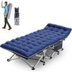 Magshion Portable Rollaway Adult Folding Bed with Wheels, Foam Mattress ...