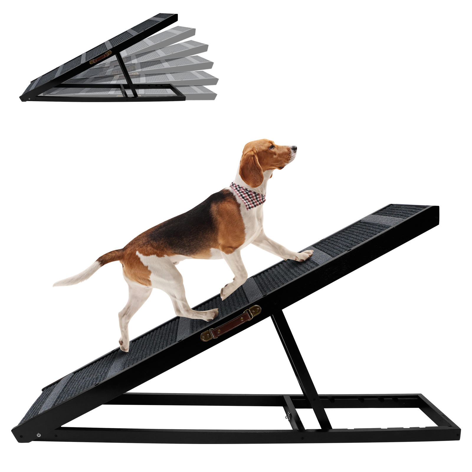 Coziwow Dog Stairs Ramp Ladder for Puppies pet up to 55 lbs, White ...