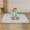 Portable Extra Thick Futon Floor Mattress - memory foam guest bed with ...