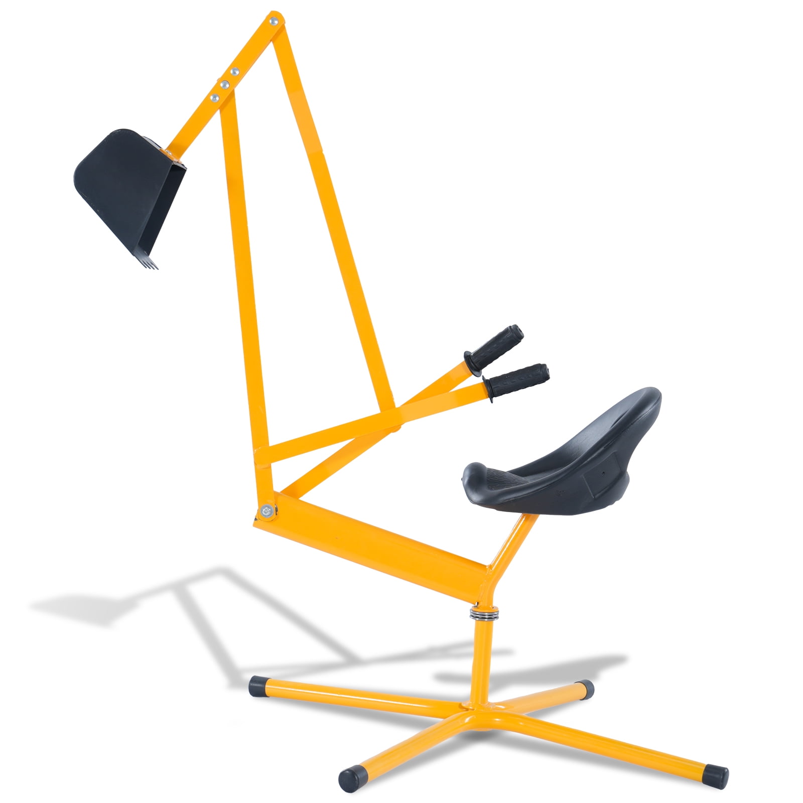 Slsy Kids Ride-On Excavator Digger Toy, 360° Rotating Metal Sand Digger ...