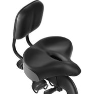 AlveyTech Oversized Bike Saddle Seat with Backrest Cushion Wide Comfort ...