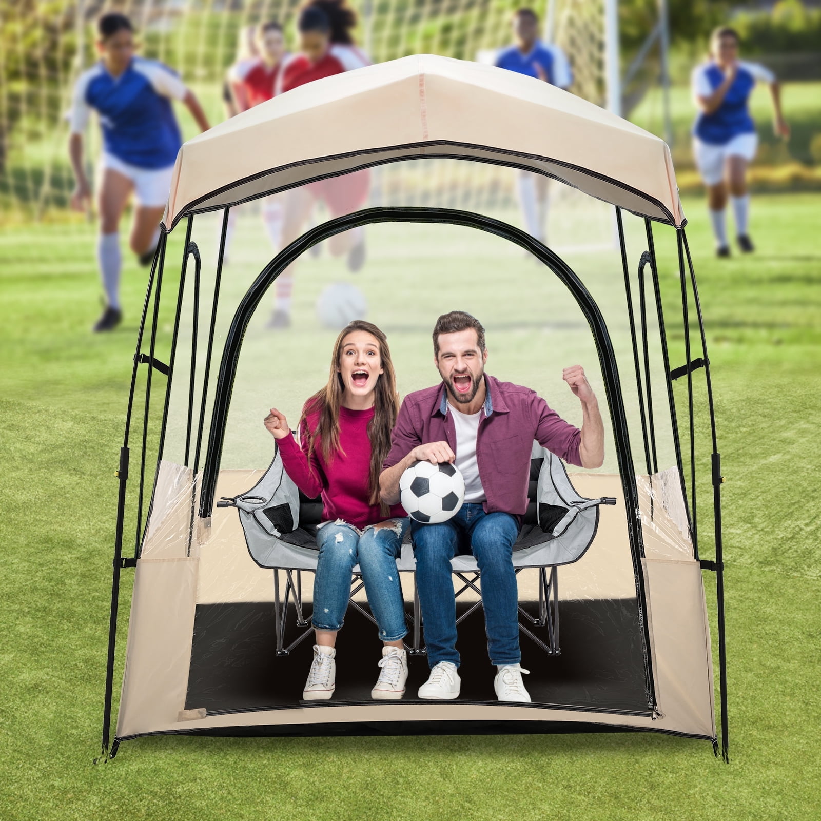 Slsy Screen House Tent Pop-Up Sports Tent, Portable Screen Room Canopy ...