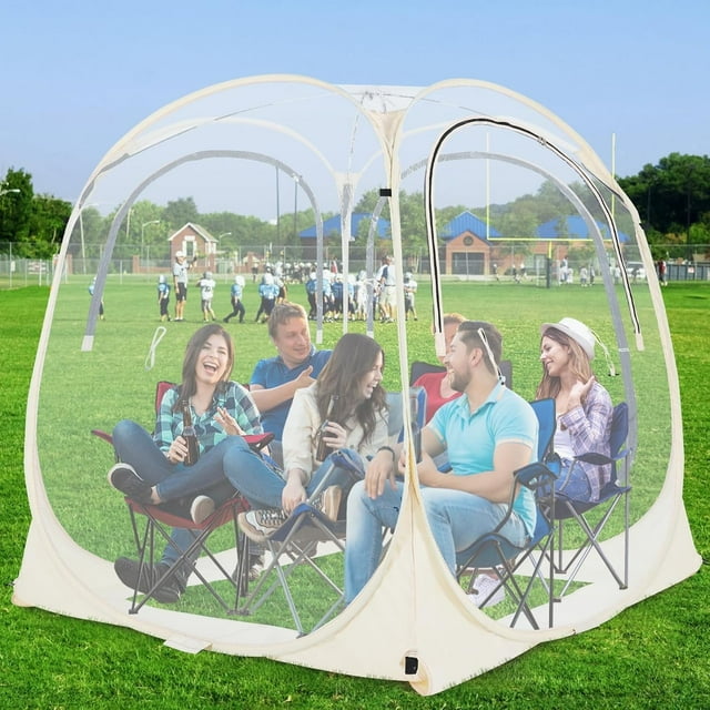 Slsy All Weather Sports Tent, Instant Pop-Up Tent Shelter, 540° Outdoor ...