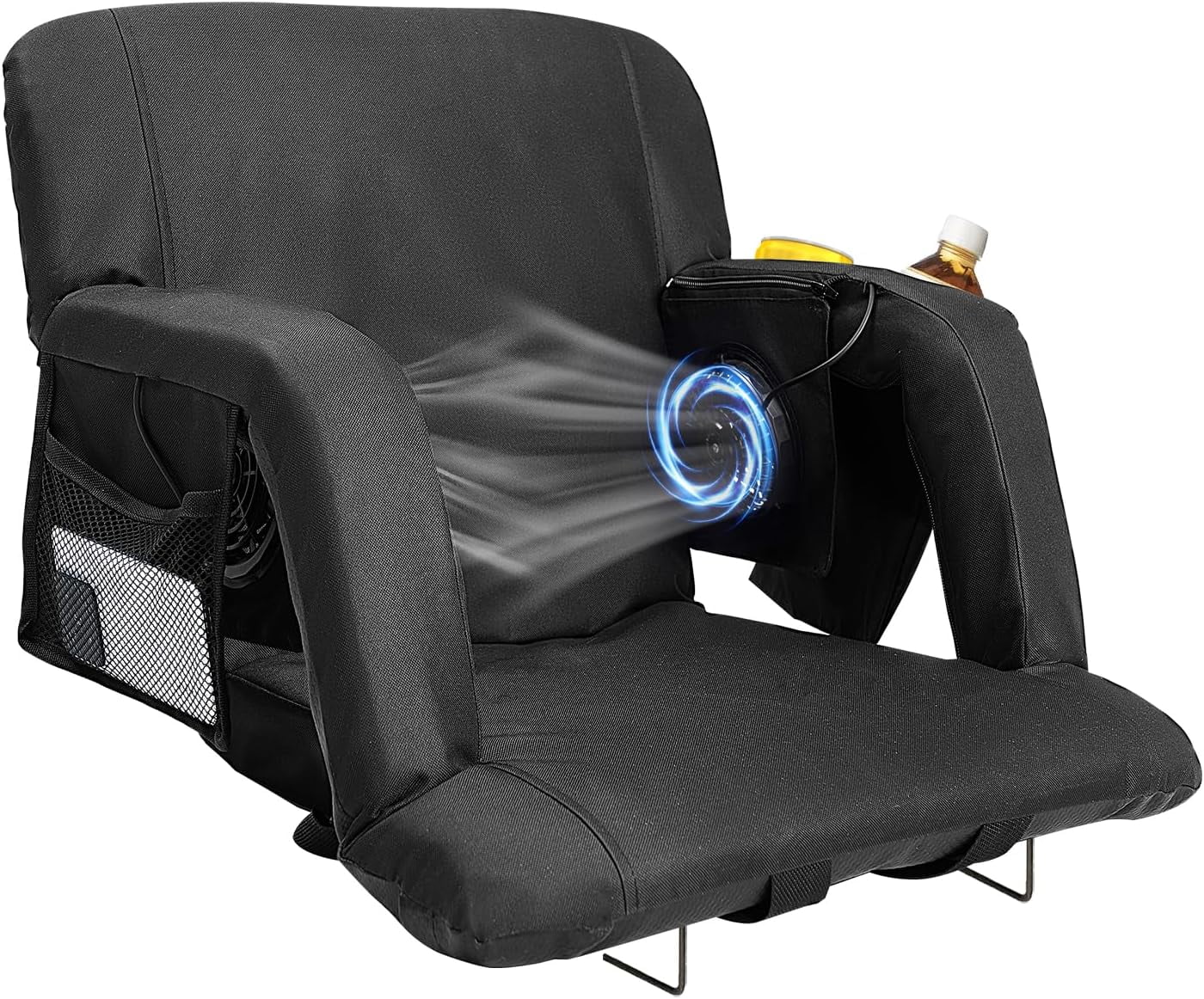 Slsy Stadium Seats w/Fans, Foldable Stadium Seats with Back Support ...