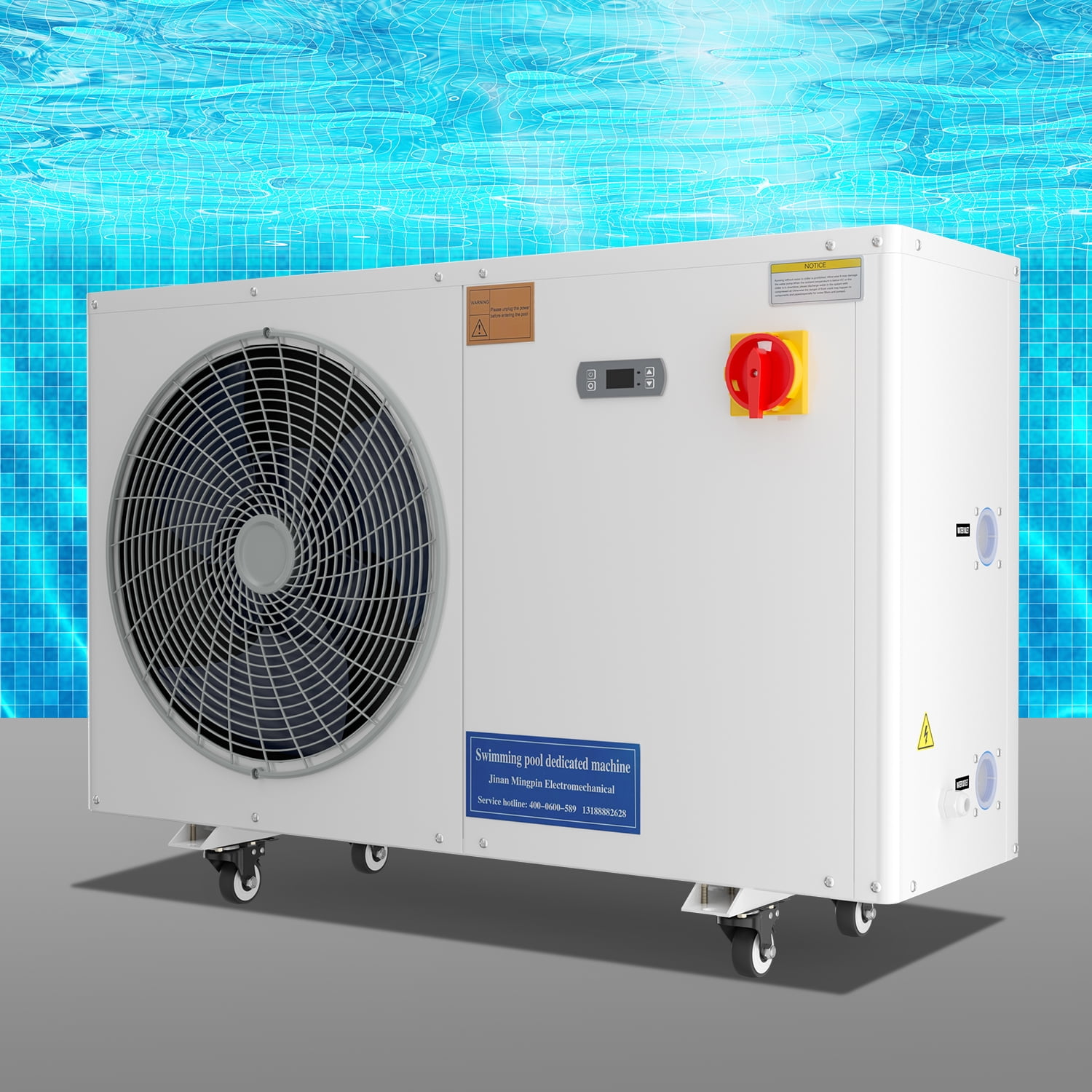 Slsy Swimming Pool Heat Pump, Max 30125 BTU Up to 8000 gallons for ...