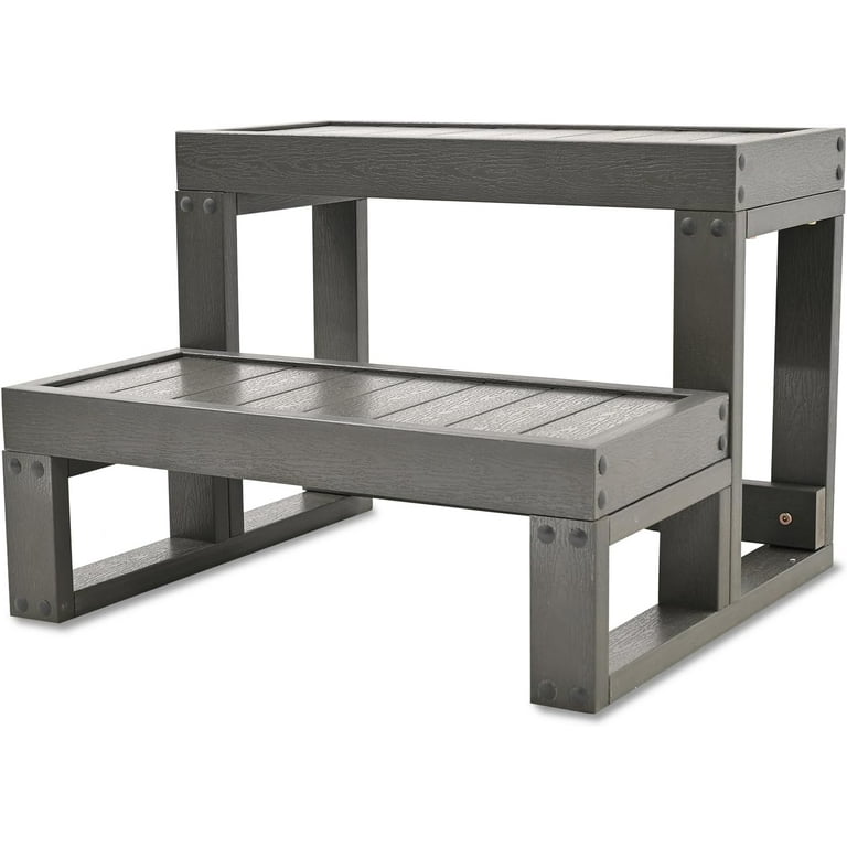 Stairs Above Ground Spas XtremepowerUS Deluxe Adjustable In Pool Slip