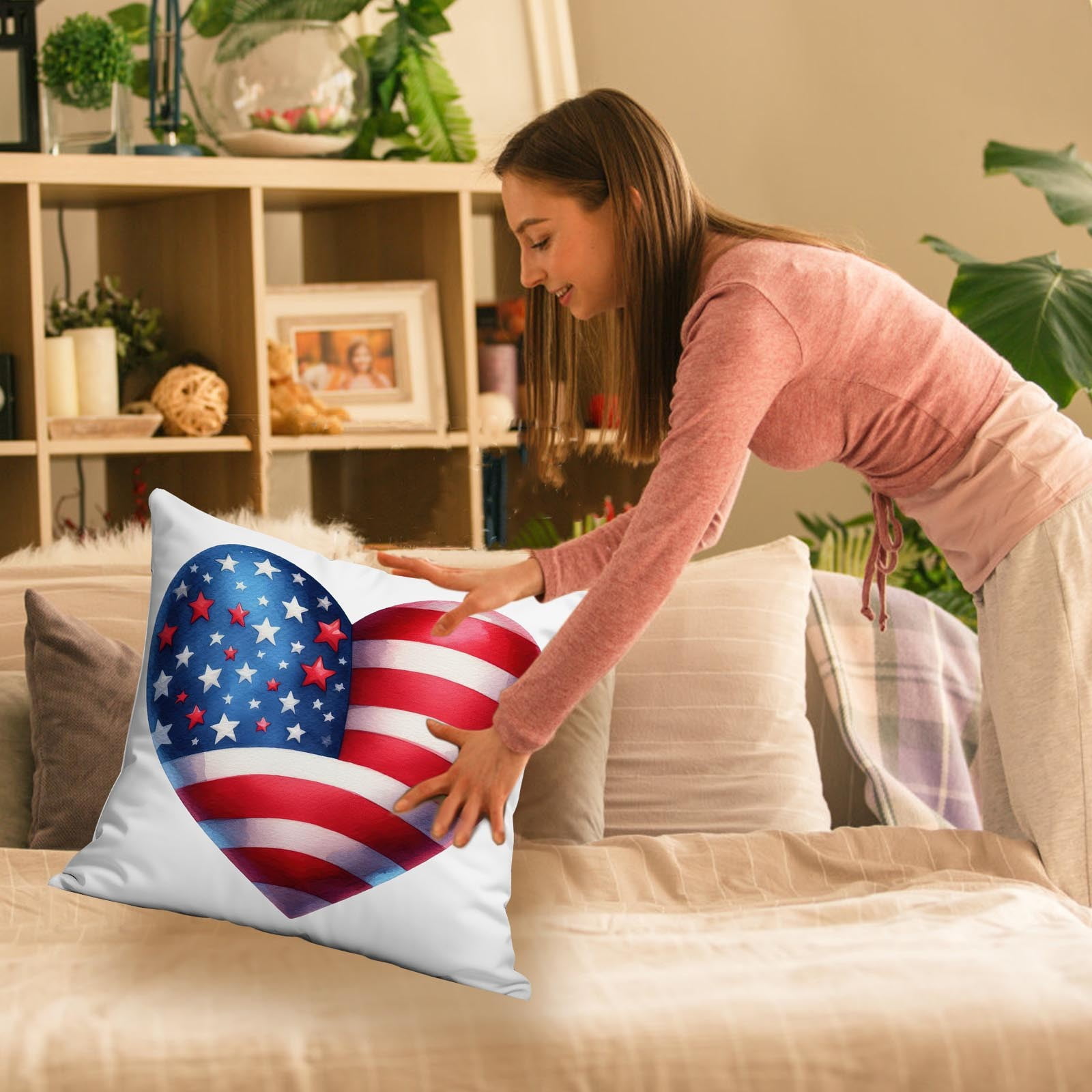 Sltwyw 12PCs Independence Day Hanging Decor Kit, 3in American Flag ...