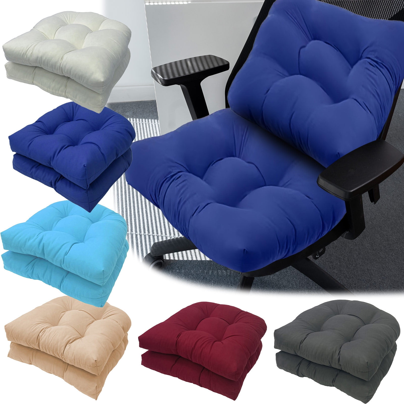 Sltwyw 2-Pack Outdoor Chair Cushions - Water Resistant Patio Seat ...