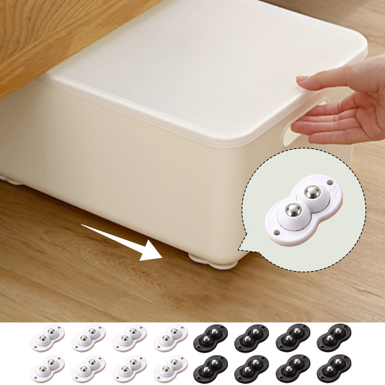 Sltwyw 8pc Wheel Pulley Base Set - Heavy Duty Caster Mounting Plates ...