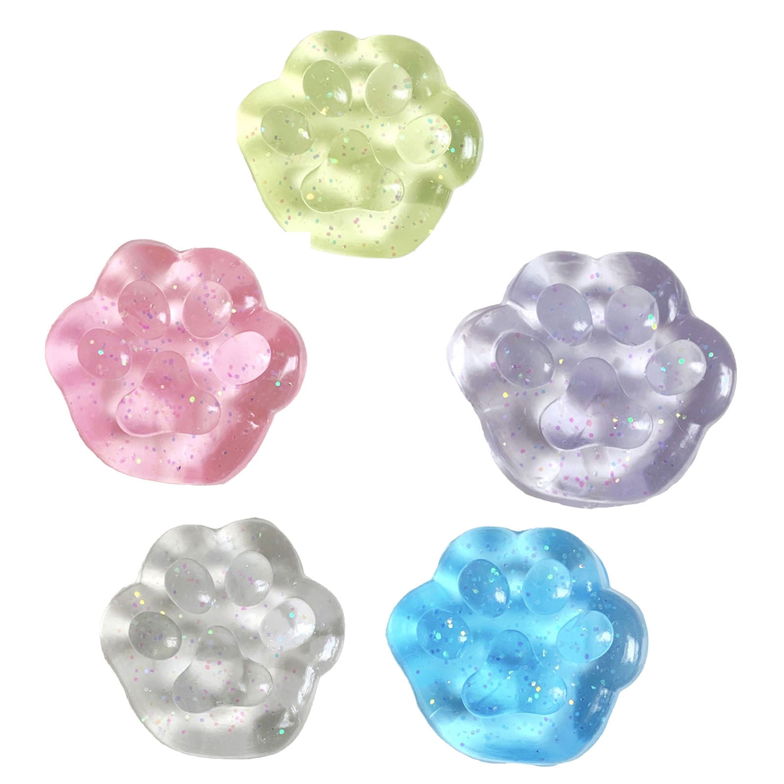 Sltwyw Cat Taba Squishy Paw, Mini Silicone Cat Paw Squishy Toys for ...