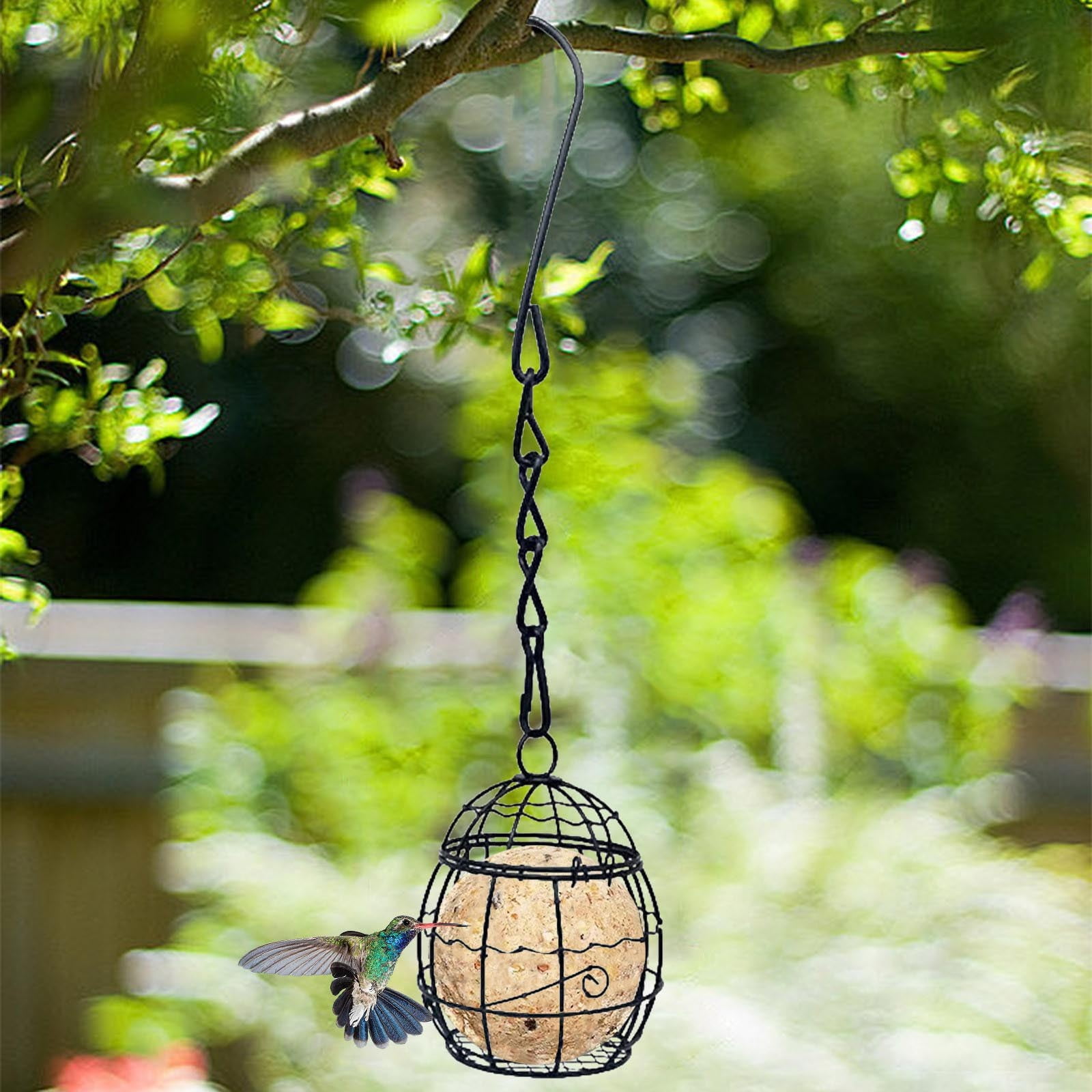 Sltwyw Decorative Wrought Iron Spring Bird Feeder - 1.2LB Seed Capacity ...