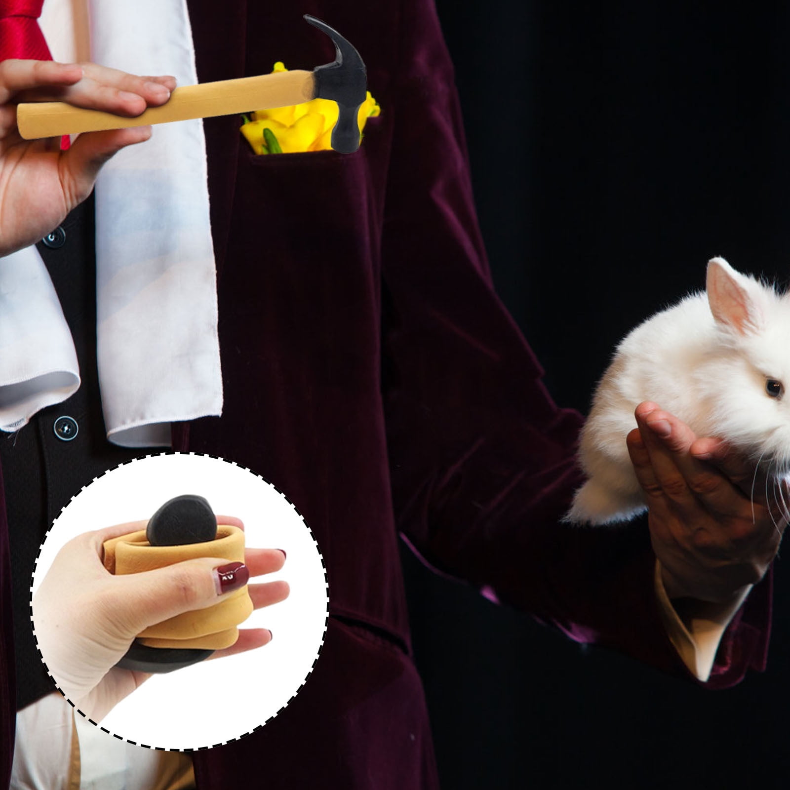 Sltwyw Extendable Telescoping Hammer Prop - Slapstick Comedy Prank Tool ...