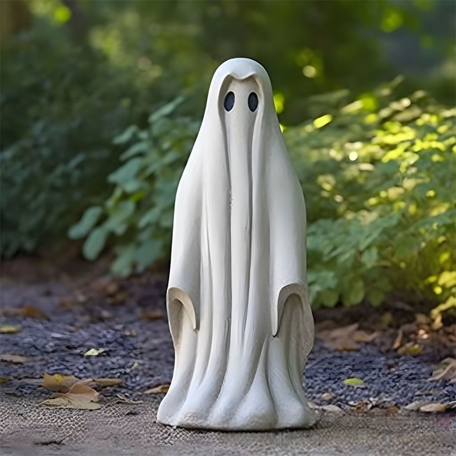Sltwyw Halloween Ghost Statue, Cute White Ghost Outdoor Resin Craft ...
