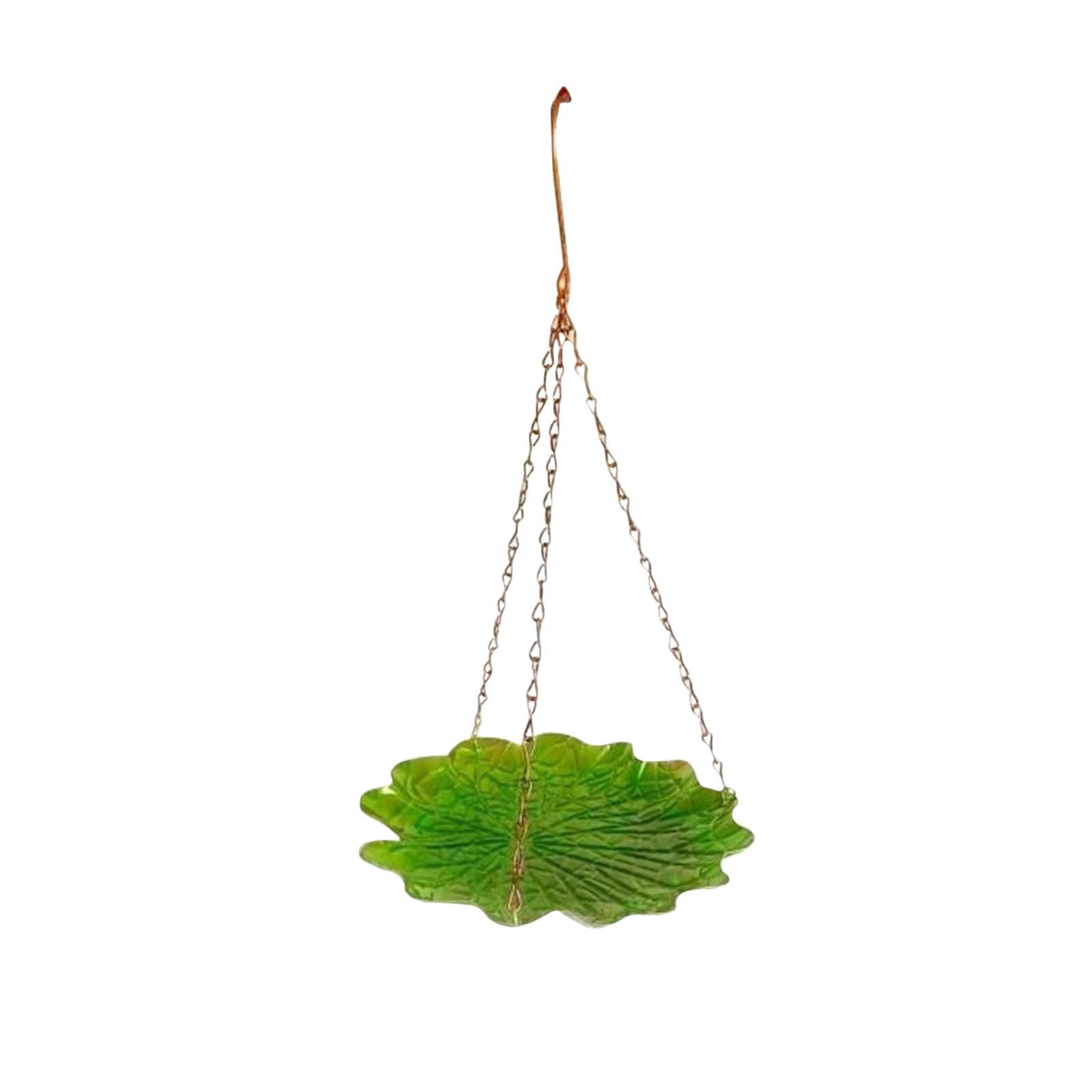 Sltwyw Iron Leaf-Shaped Bird Bath & Feeder Combo - Rustproof Hanging ...