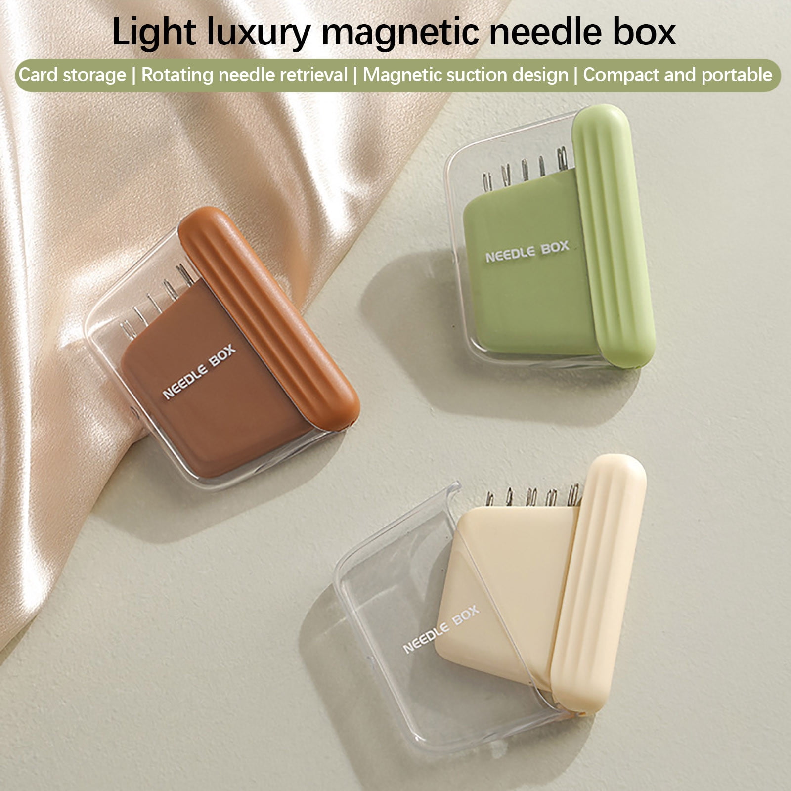 Sltwyw Magnetic Needle Case, Portable Needle Holder, Include 5 Size ...