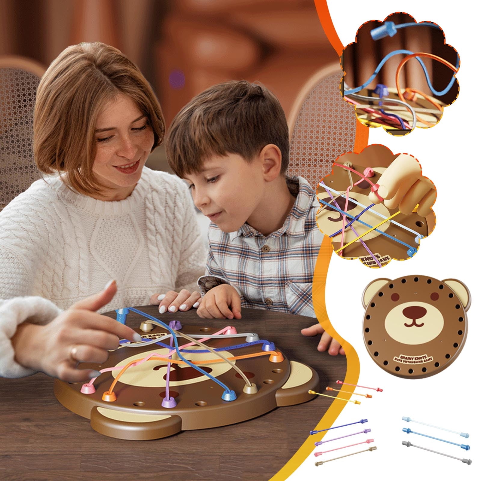 Sltwyw Rope Sorting Puzzle Strategy Board Game, Rope Untangling Game ...