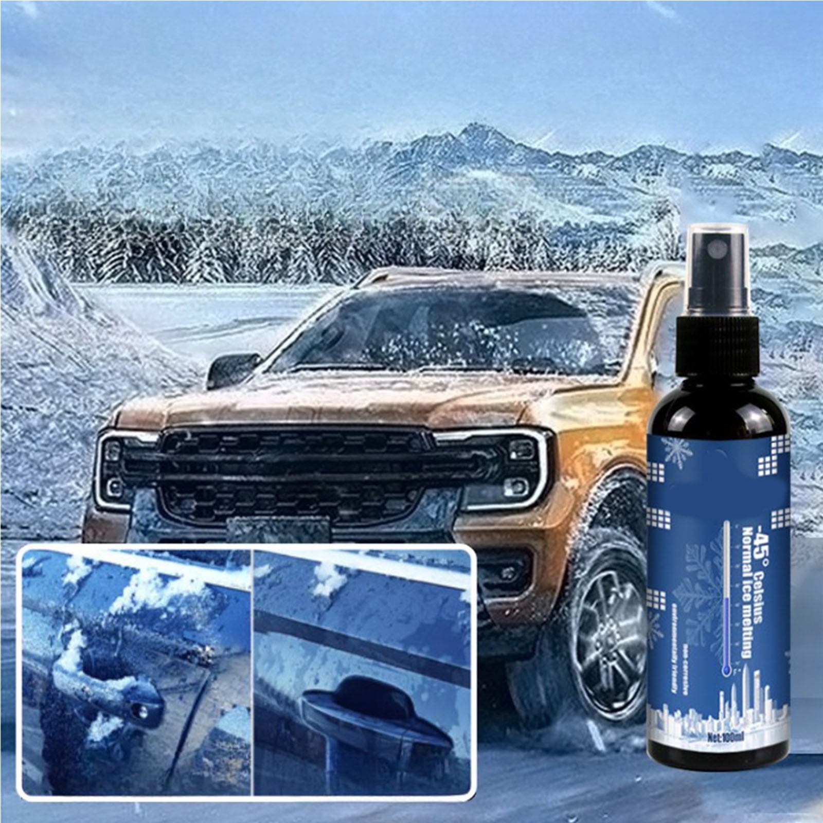 Sltwyw Snow Melt & Defrosting Agent - 300ml Quick-Acting Solution to ...